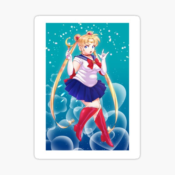 "Chubby Usagi" Sticker by gorillaprutt | Redbubble