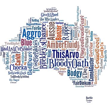 "Australia Slang Map" Poster for Sale by giftus | Redbubble