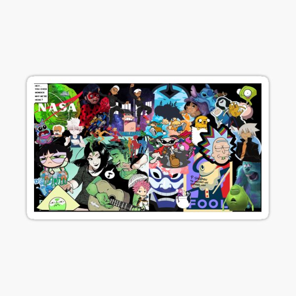 "Cartoon Fanatic" Sticker for Sale by Glasses23 | Redbubble