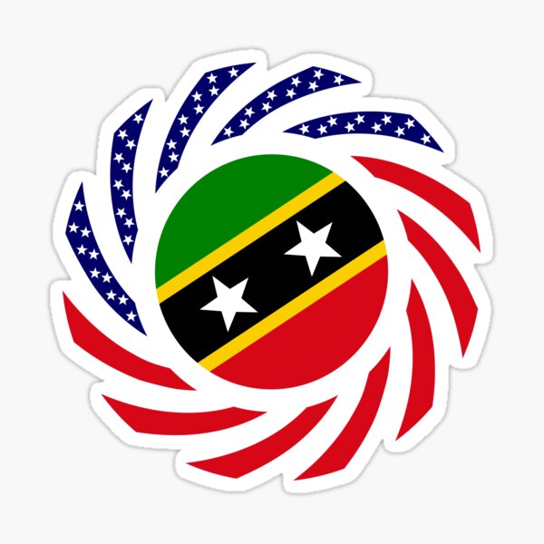 "Kittian and Nevisian American Multinational Patriot Flag Series ...
