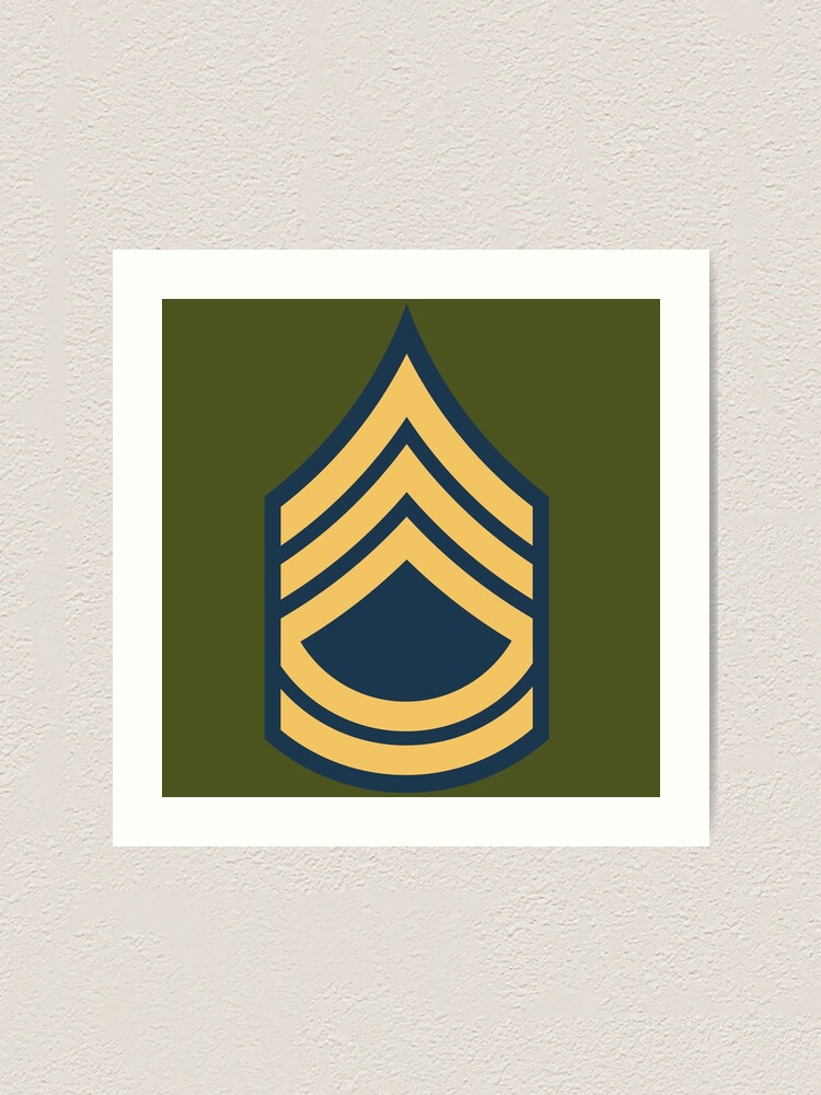 "United States US Army Military Rank - Sergeant First Class E7" Art ...