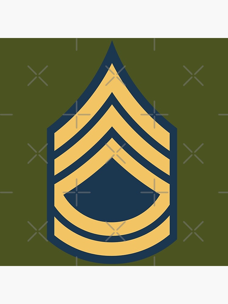 "United States US Army Military Rank - Sergeant First Class E7" Art ...