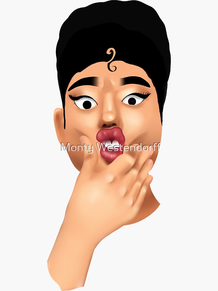 "Sassy Lips " Sticker for Sale by MWestendorff | Redbubble