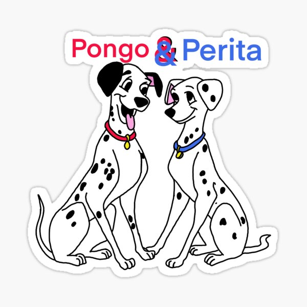 "101 Dalmatian pongo and perita stickers/pins/pillows/phone case ...