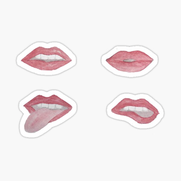 "Lips" Sticker for Sale by SamCam3 | Redbubble