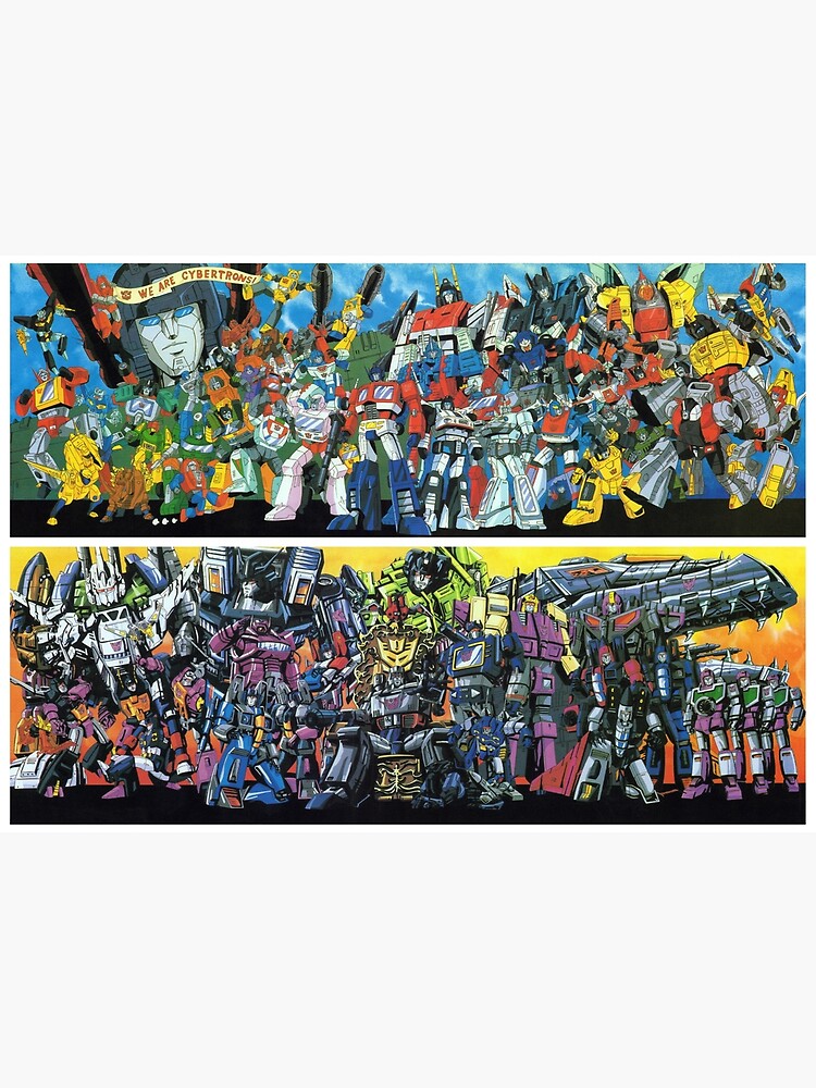 "Cybertrons vs. Destrons Transformers" Postcard for Sale by ragingnin77 ...