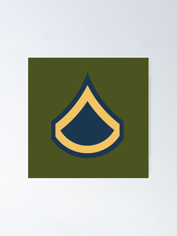 "United States US Army Military Rank - Private First Class E3" Poster ...