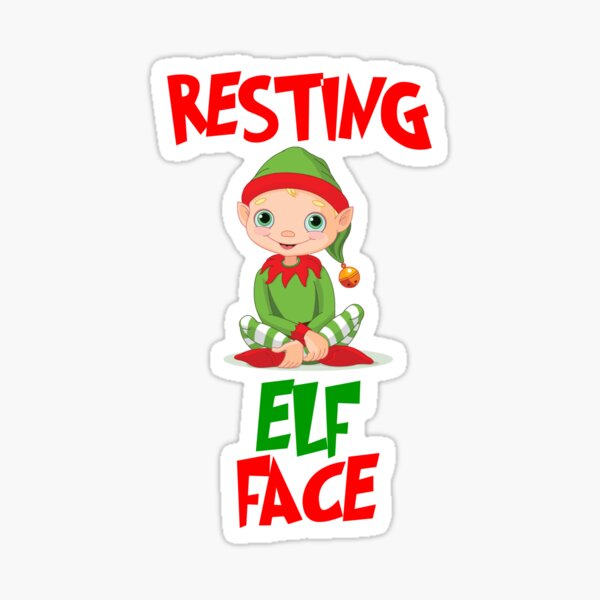 "Resting Elf Face" Sticker for Sale by Loredan | Redbubble