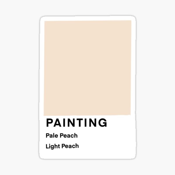 "Aesthetic Paint Chip" Sticker by AinsleysArtwork | Redbubble