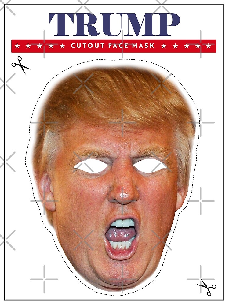 "ANGRY TRUMP MASK" Photographic Print by partyfarty | Redbubble