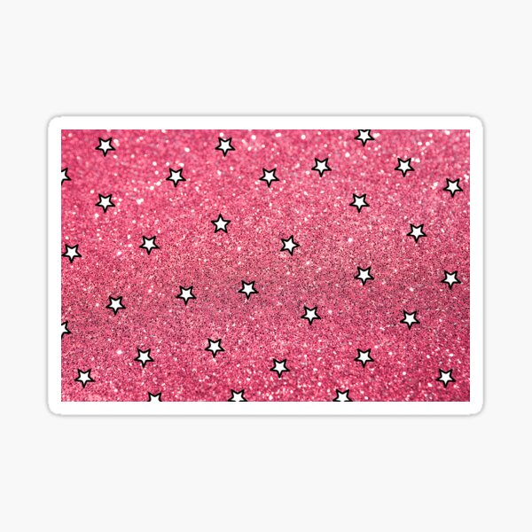 "Pink Star Sparkle" Sticker for Sale by mynameisliana | Redbubble