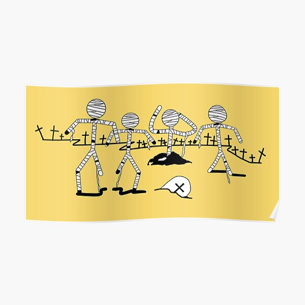 " Stickman / Mummy Party" Poster for Sale by LotusCreations | Redbubble