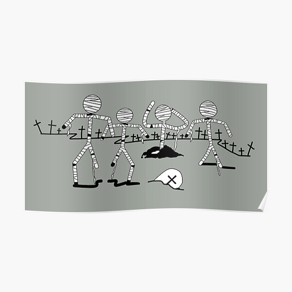 " Stickman / Mummy Party" Poster for Sale by LotusCreations | Redbubble