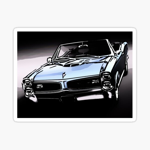 "1967 GTO Convertible" Sticker by MuscleCarsTees | Redbubble