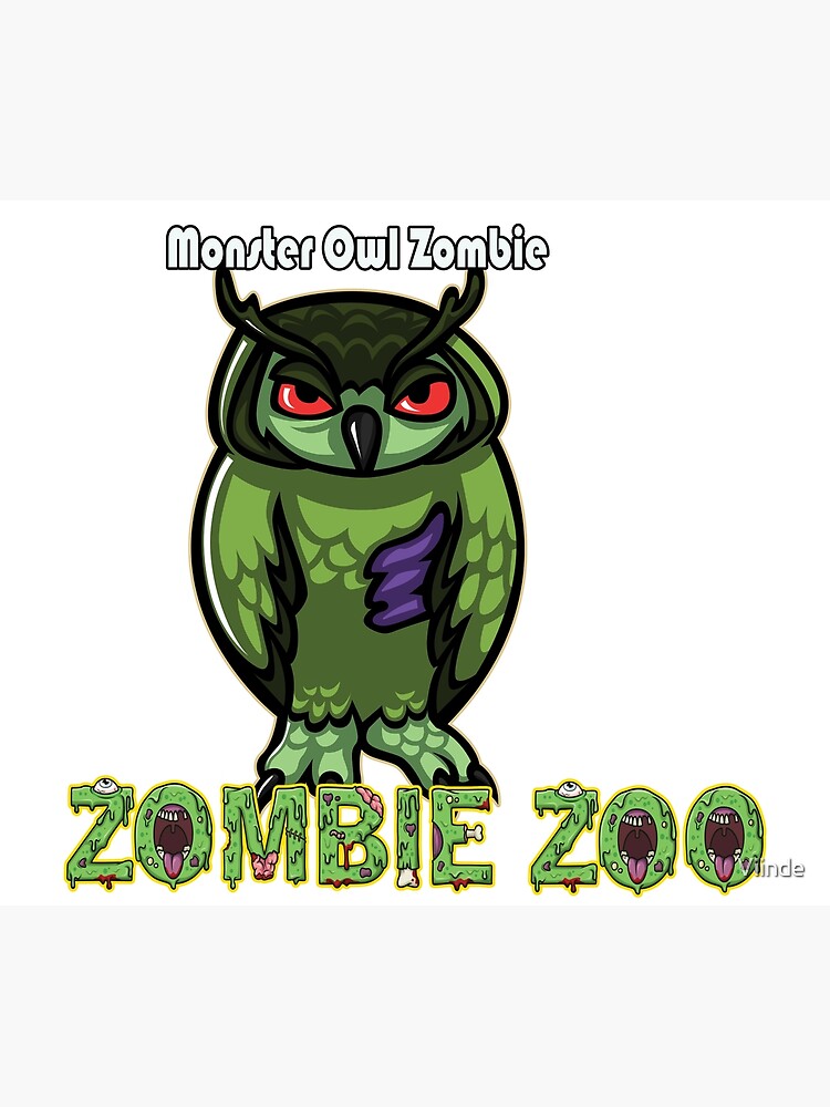 "Monster Owl Zombie. Zombie Zoo." Poster for Sale by Viinde | Redbubble