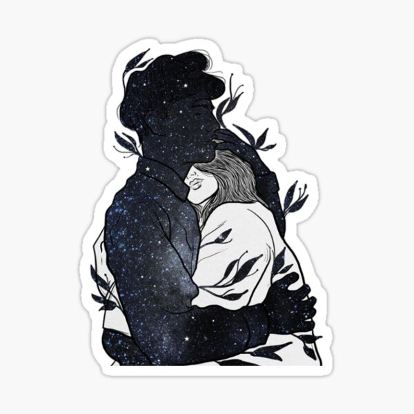 "Star Couple love sticker" Sticker by EleanorW123 | Redbubble
