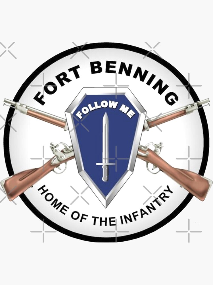 "Emblem, symbol of Fort Benning" Sticker for Sale by Madcapviolet ...