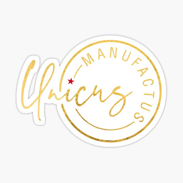 "Unicus Gold Logo" Sticker by UnicusMerch33 | Redbubble