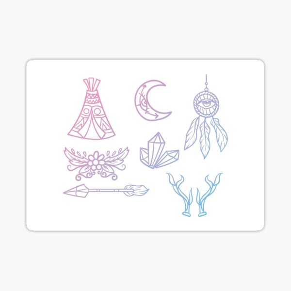 "Gypsy icons" Sticker for Sale by EvianBononi | Redbubble