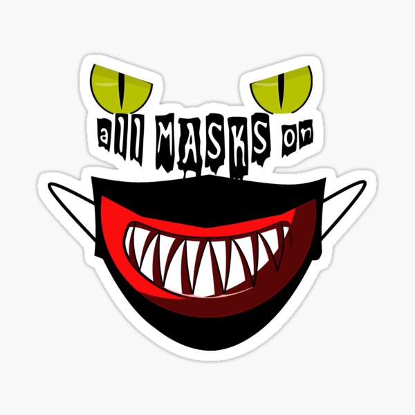 "All Masks On // Halloween Crazy // Evil Smile and Evil Eyes with red ...