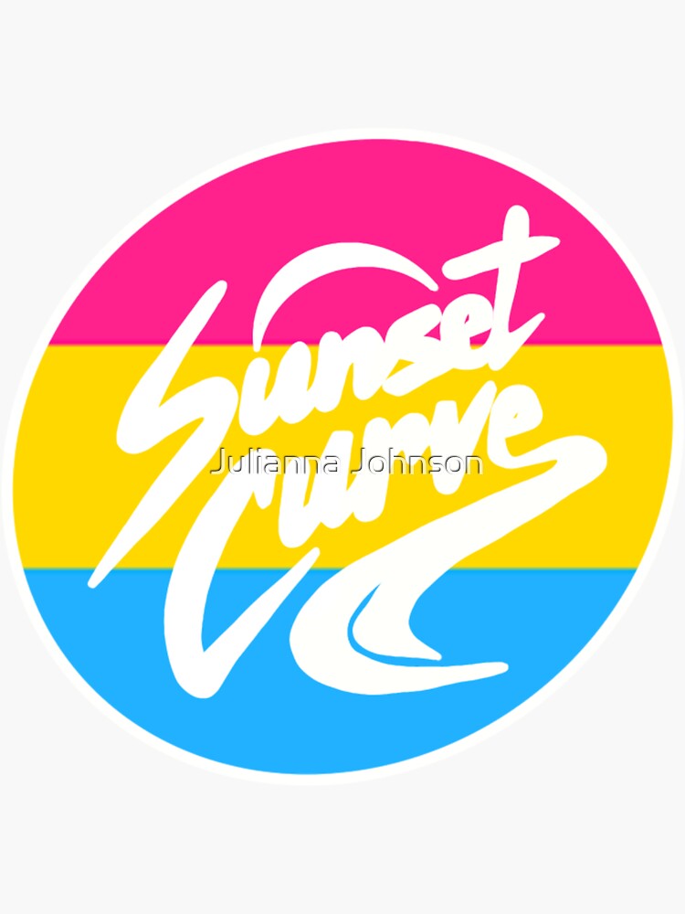 "Pan Pride Sunset Curve Logo" Sticker for Sale by Irishdancer13 | Redbubble