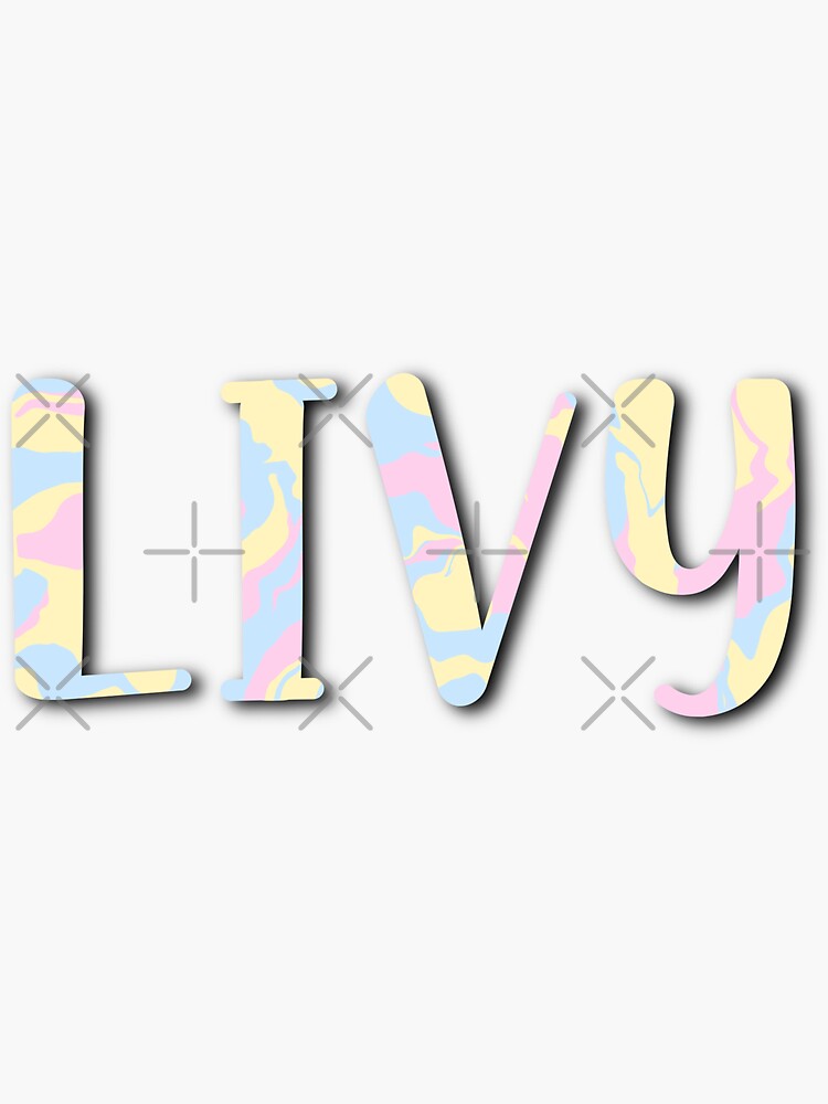 "Livy" Sticker for Sale by dolphin1128 | Redbubble