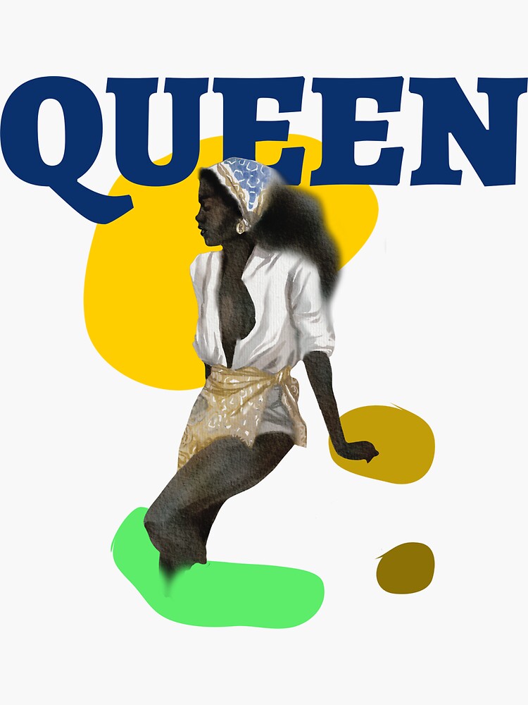 "Queen - Power Black Woman" Sticker for Sale by Haf-Shirts | Redbubble