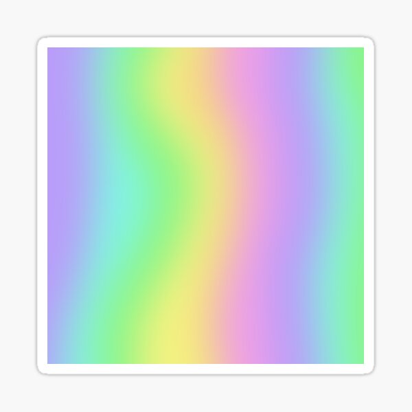 "Wavy Pastel Rainbow Gradient" Sticker by Whoopsidoodle | Redbubble