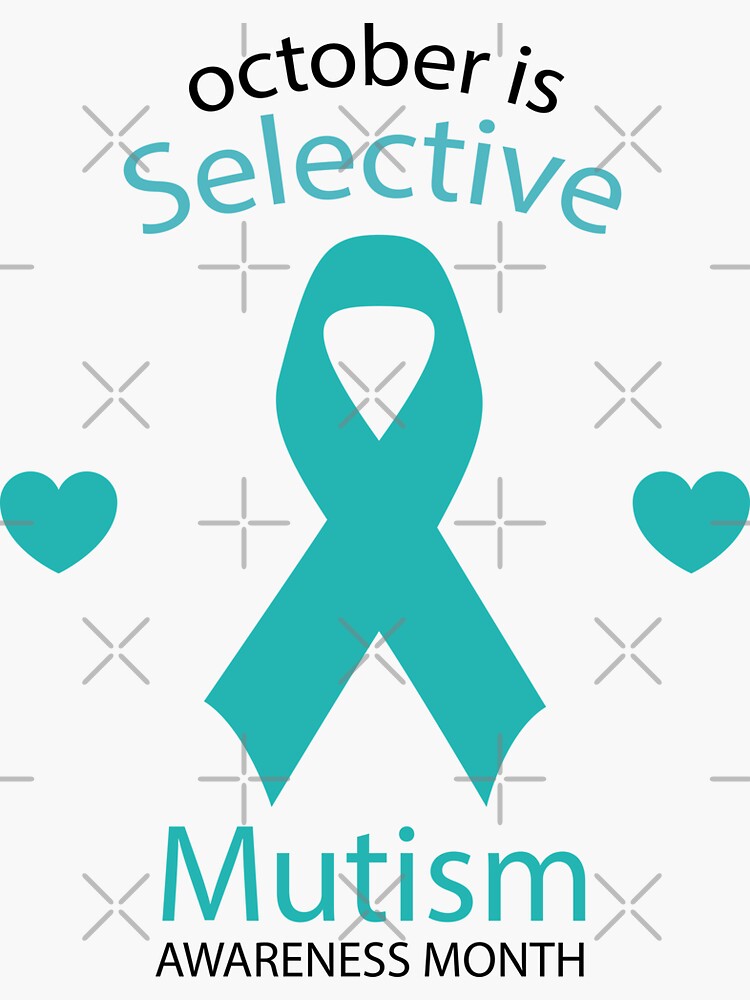 "Selective Mutism Awareness Month" Sticker for Sale by KMWEARS | Redbubble