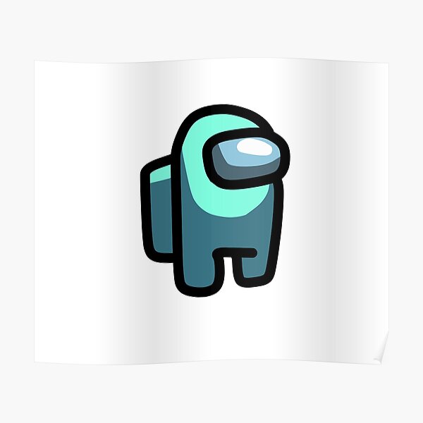 Cyan Crewmate Posters | Redbubble
