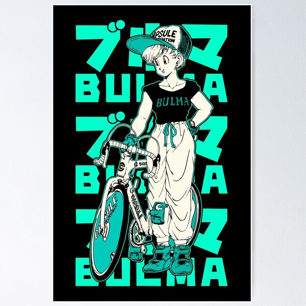 "Bulma = DRAGON BALL Z = Manga Cover Design" Poster for Sale by Black ...