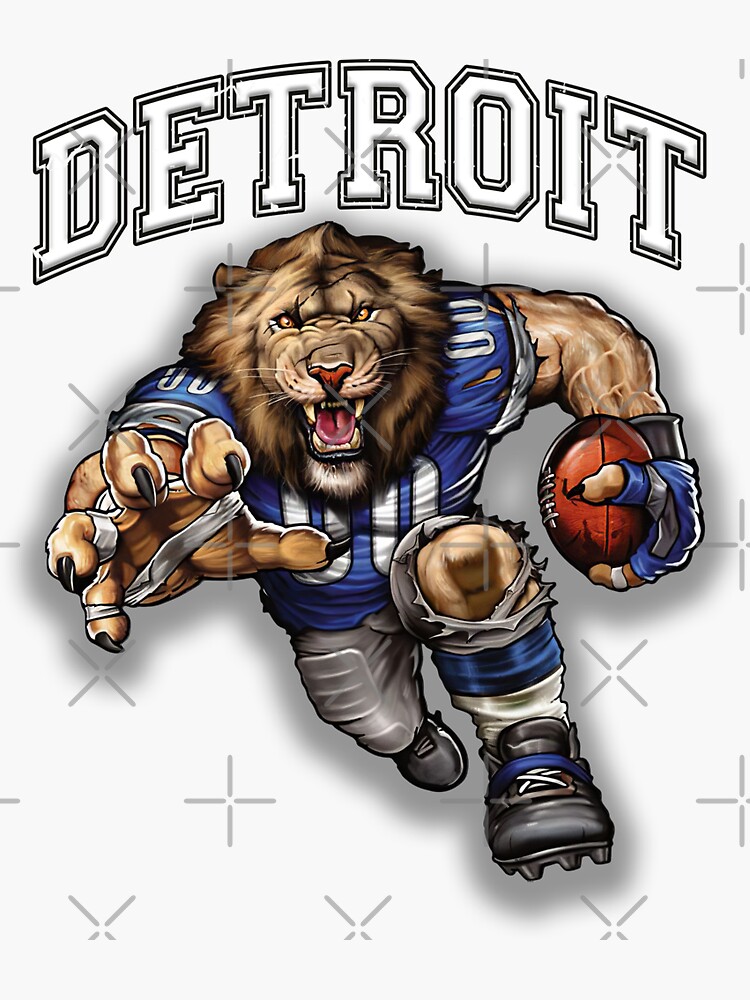 "Detroit Football" Sticker for Sale by Playing-music | Redbubble
