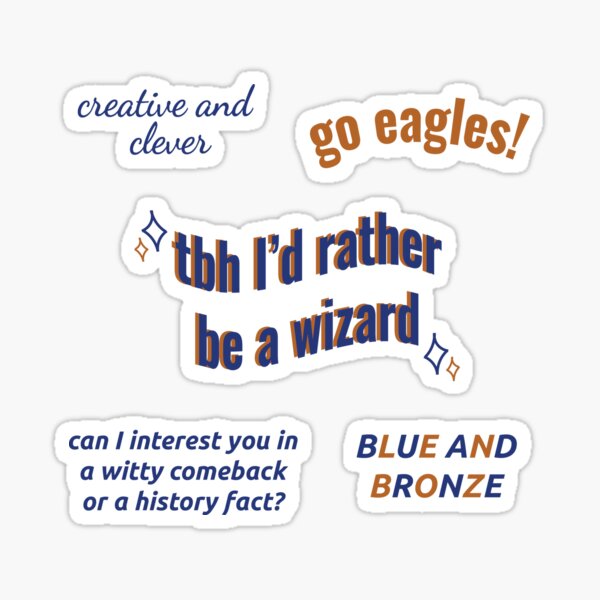 "Clever Wizard Sticker Pack" Sticker by Rachel-EC | Redbubble