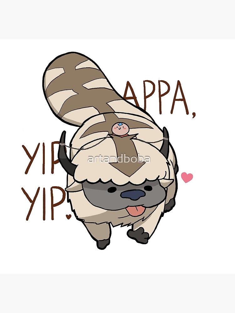 "Cute Appa Chibi With Aang" Greeting Card for Sale by artandboba ...