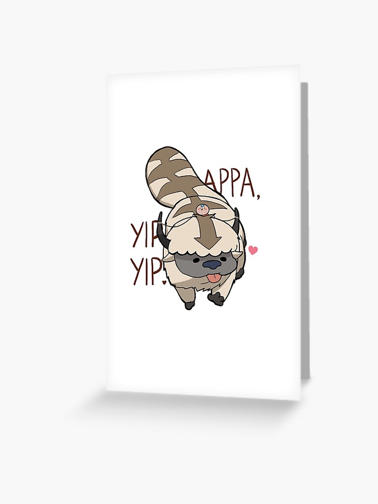 "Cute Appa Chibi With Aang" Greeting Card for Sale by artandboba ...