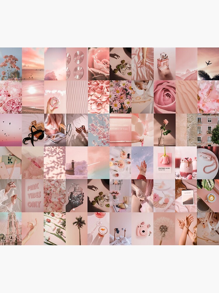 "Dusty Pink Aesthetic Pink Vibes Moody Pictures Photo Collage ...
