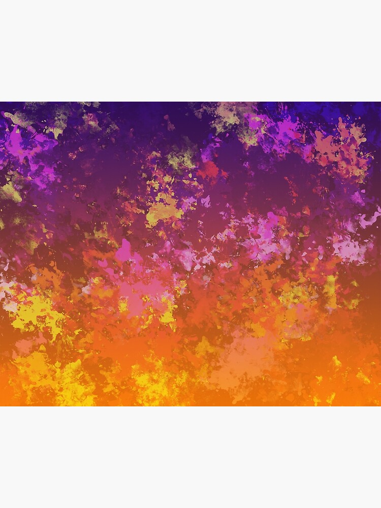 "Paint Splatter Sunset" Art Print by Quinn-Draws | Redbubble