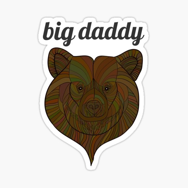 "big daddy bear" Sticker for Sale by kuznecova49 | Redbubble
