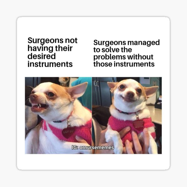 "Surgeon solving problems without desired instrument - Operating Room ...