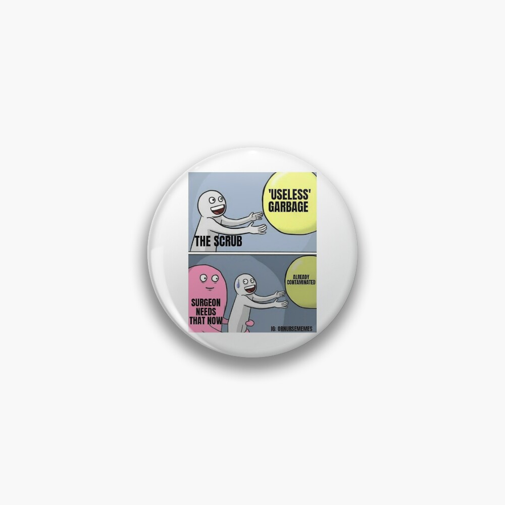 "Oops Already Contaminated - Operating Room Meme" Sticker for Sale by ...