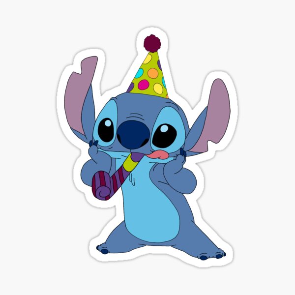 "Birthday Stitch" Sticker for Sale by AEcreateNdesign | Redbubble