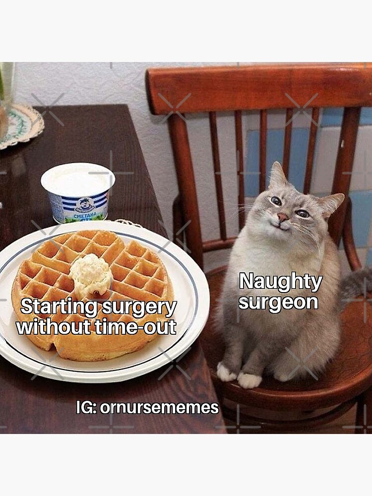 "Naughty Surgeon start surgery without time out - Operating Room Meme ...