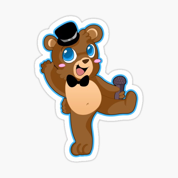 Cute Freddy Fazbear Stickers | Redbubble