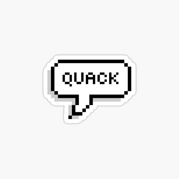 "Skeppy Quote: Quack" Sticker for Sale by Swagneato | Redbubble