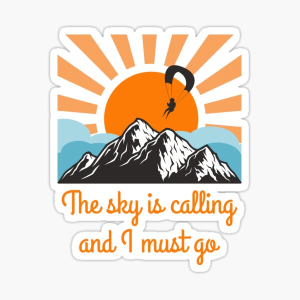 "Skydiving" Sticker by TopBaseline | Redbubble