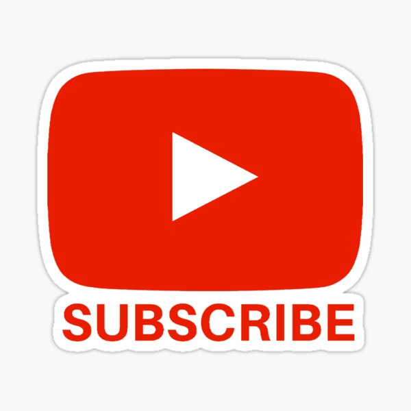 "Youtube Subscribe" Sticker for Sale by Shubhamlavhekar | Redbubble