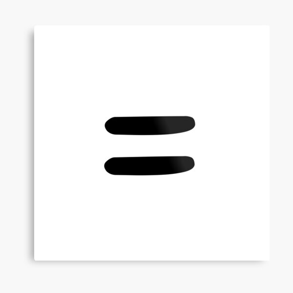 Equal Sign Wall Art | Redbubble