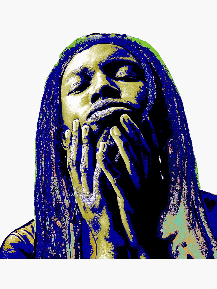 "Black Rapper Mavi" Sticker for Sale by blockercassie | Redbubble