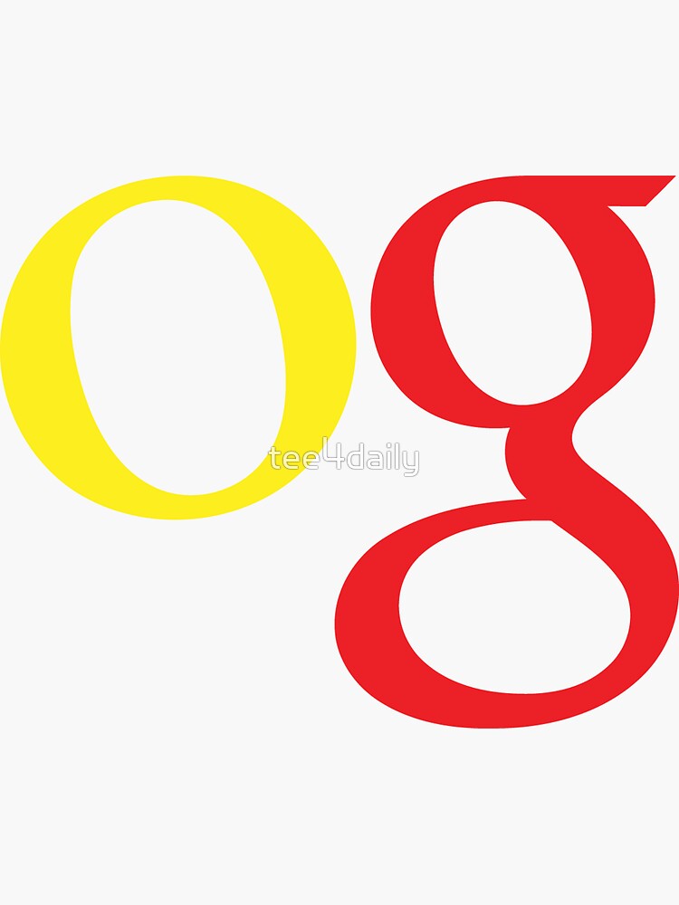 "OG" Sticker by tee4daily | Redbubble