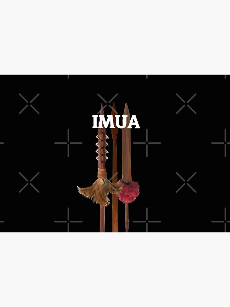 "IMUA with Hawaiian Warrior Spears" Mask for Sale by hawaiialoha ...